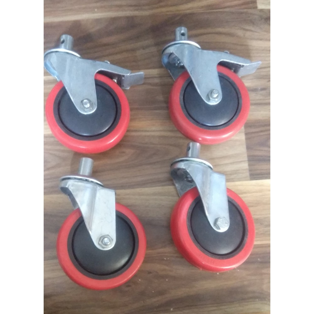 5 inch caster wheels Complete Set 2 With Lock 2 Without Lock