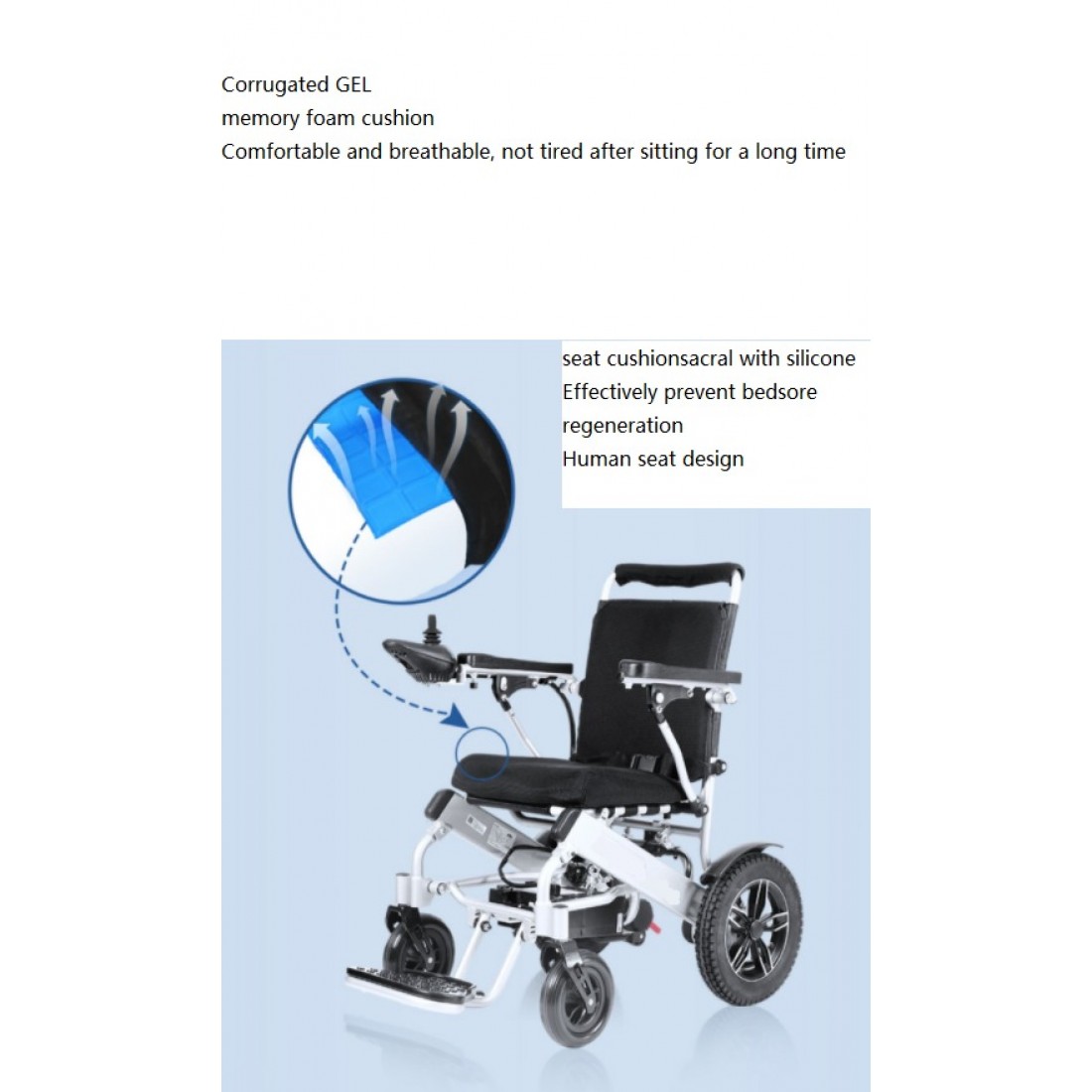 Evox Easy Fold Lightweight Power Wheelchair @ WC 107 84999