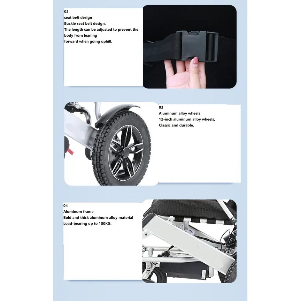 Evox Easy Fold Lightweight Power Wheelchair @ WC 107 84999