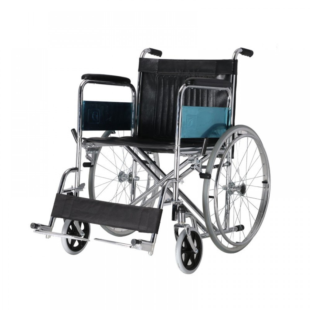 Economy Foldable Obesity Wheelchair Seat Width 22 Inches