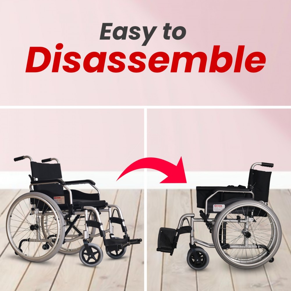 Evox WC 101M Lightweight Foldable Aluminium Wheelchair
