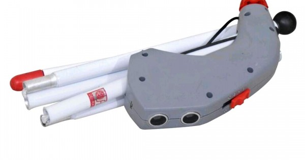 Folding Blind Stick For Handicapped -White