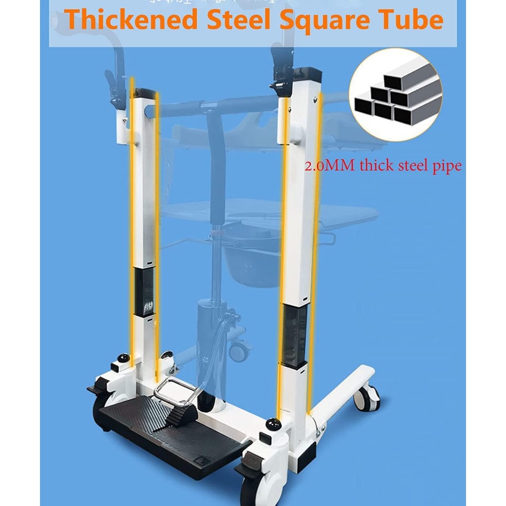 Mobilitykart Fast Assembled Hydraulic Patient Lift & Transfer Wheelchair