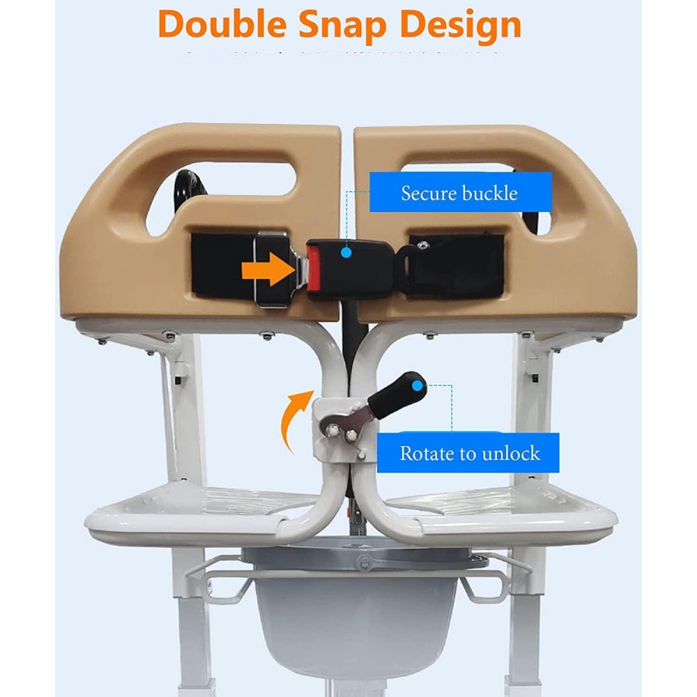 Mobilitykart Fast Assembled Hydraulic Patient Lift & Transfer Wheelchair