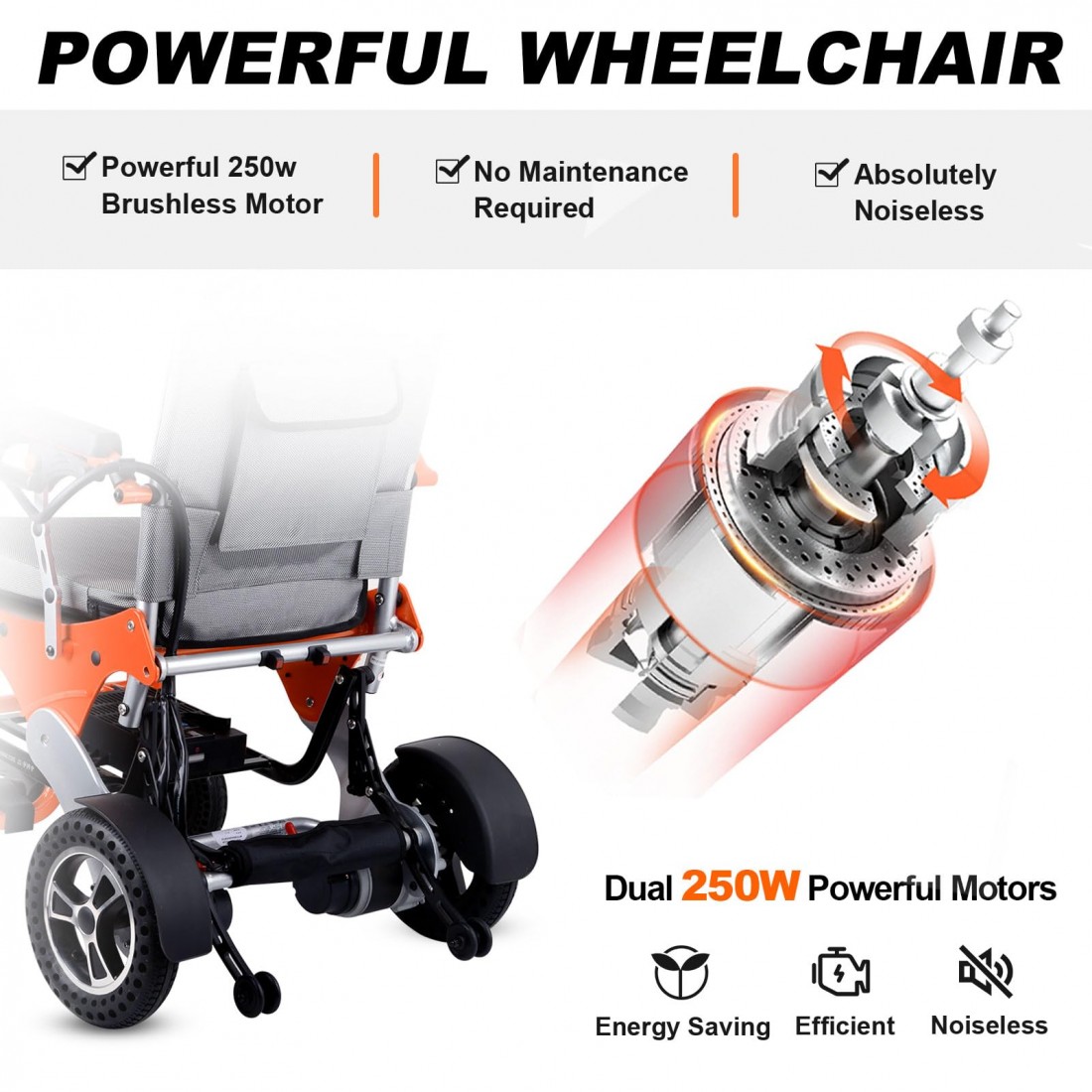 Mobility Kart New Design Smart Compact Electric Wheelchair