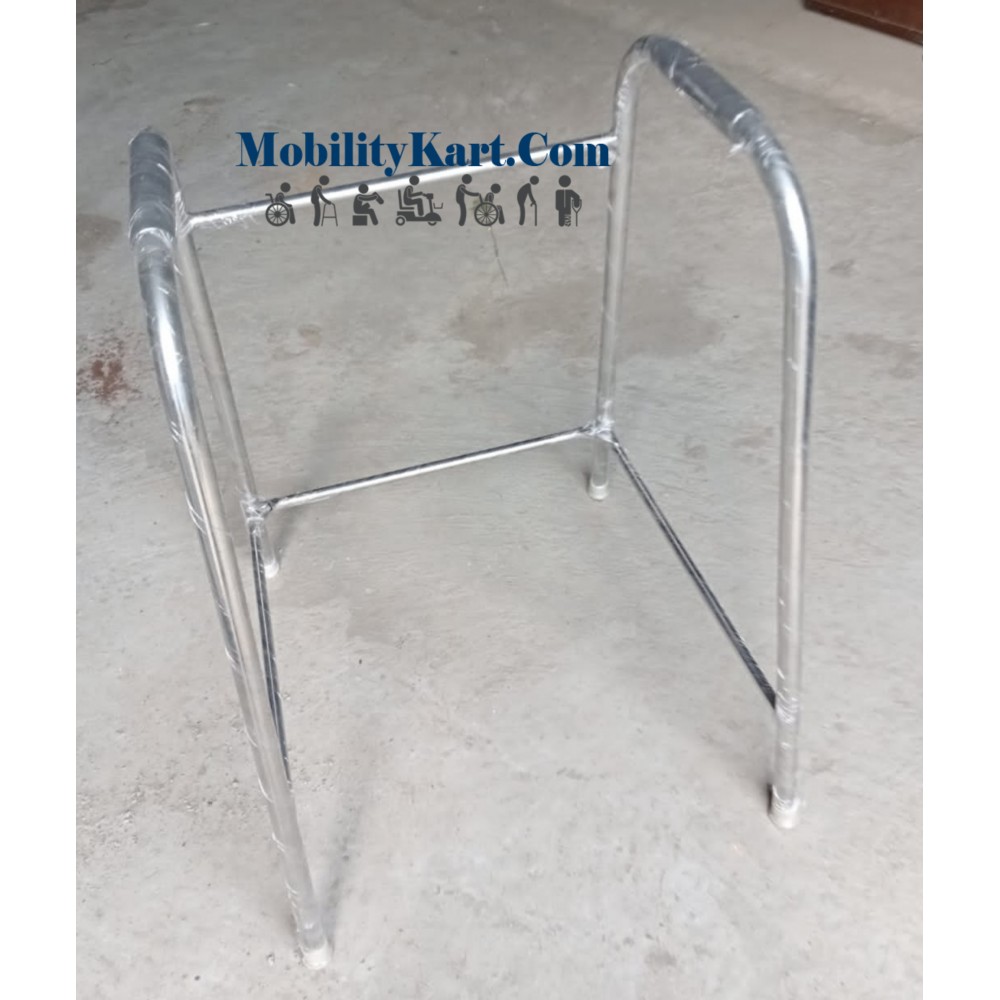 Mobility Kart Stainless Steel SS Non Folding Fixed Walker