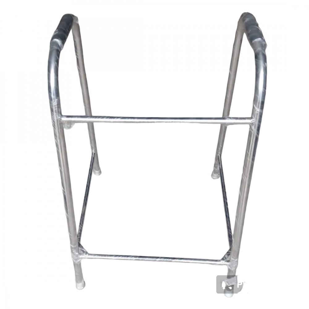 Mobility Kart Stainless Steel SS Non Folding Fixed Walker
