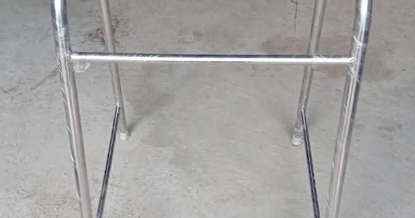 Mobility Kart Stainless Steel SS Non Folding Fixed Walker