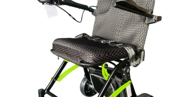 Ultralight Portable Compact Folding Easy to Carry Airplane Power Wheelchair