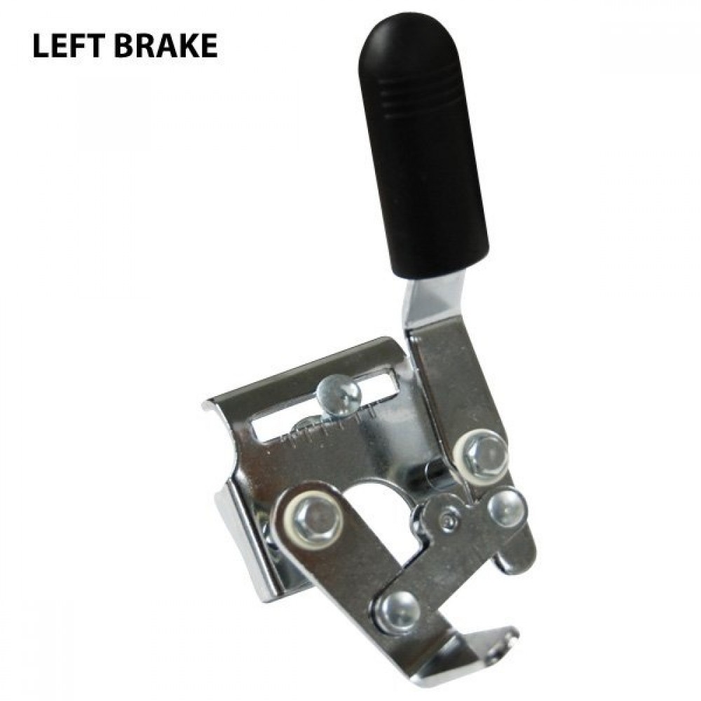 Wheelchair Wheel Lock/Brake Assembly: Push To Lock Wheelchair Disk Brakes